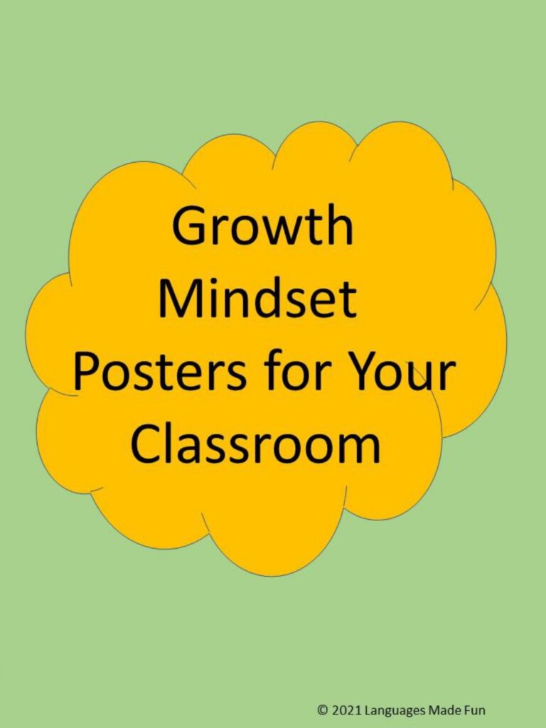 Growth Mindset Posters: Learning a New Language | Made By Teachers