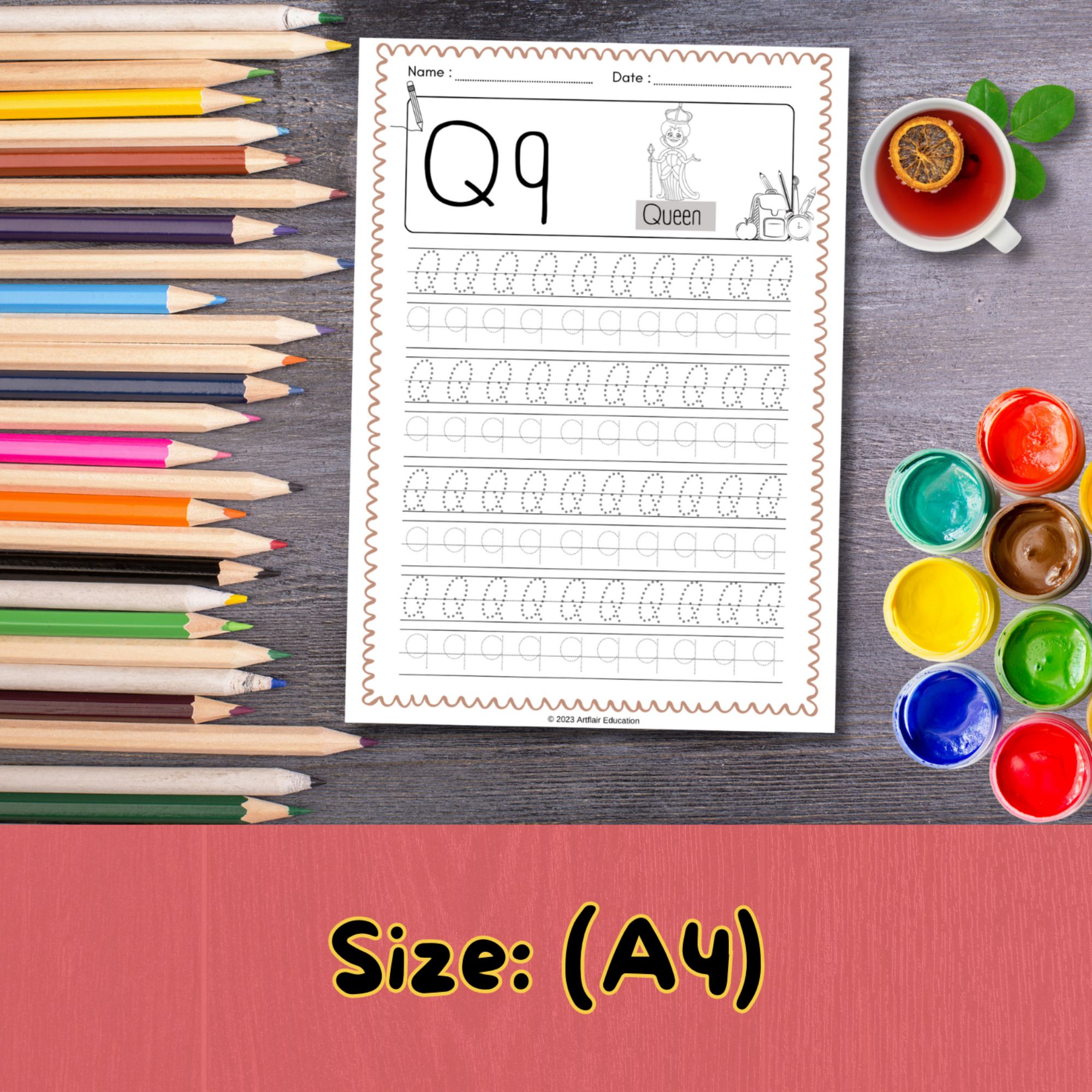 Alphabet tracing worksheets! 26 Printable practice writing letters ...