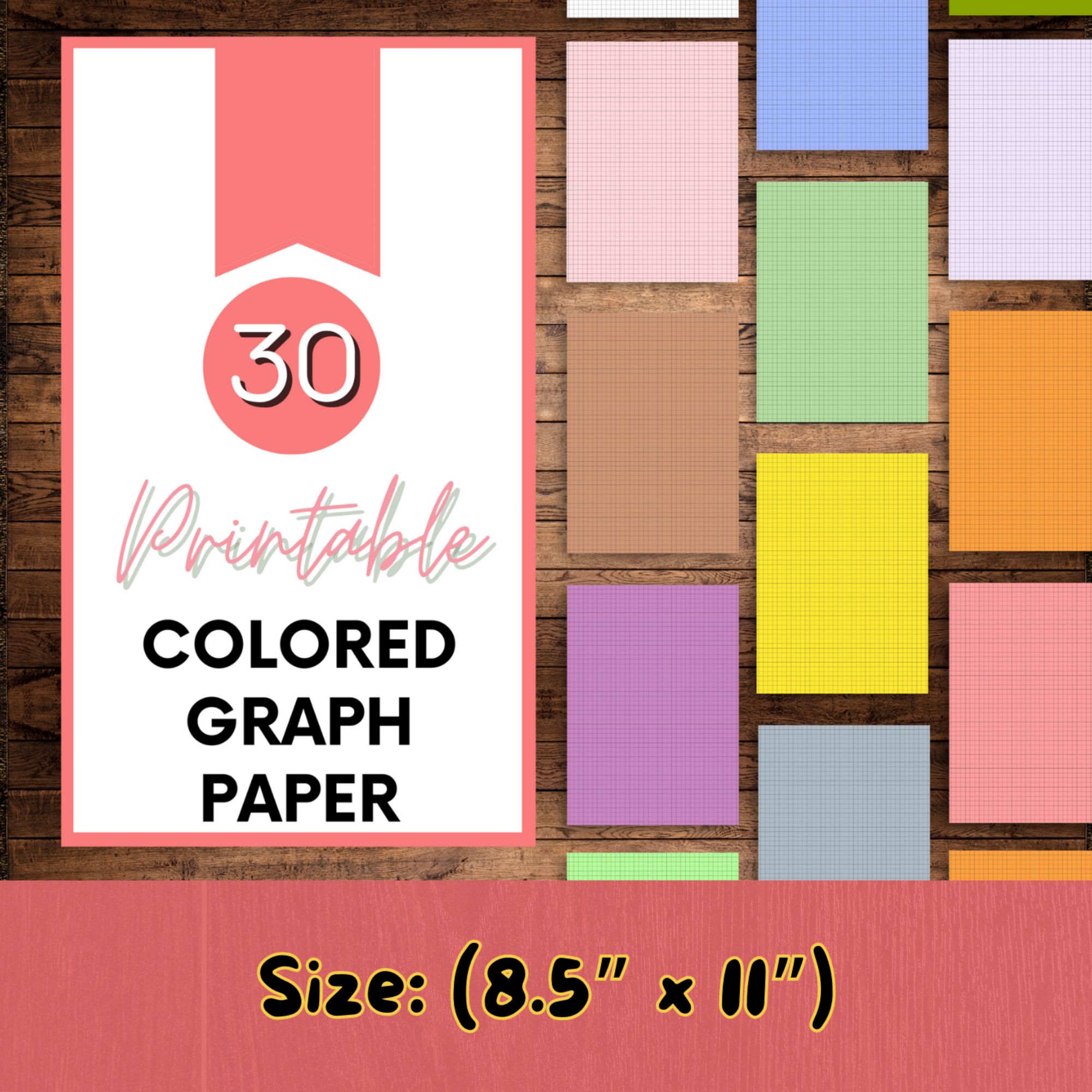 Printable lined Colored Graph Paper | Made By Teachers