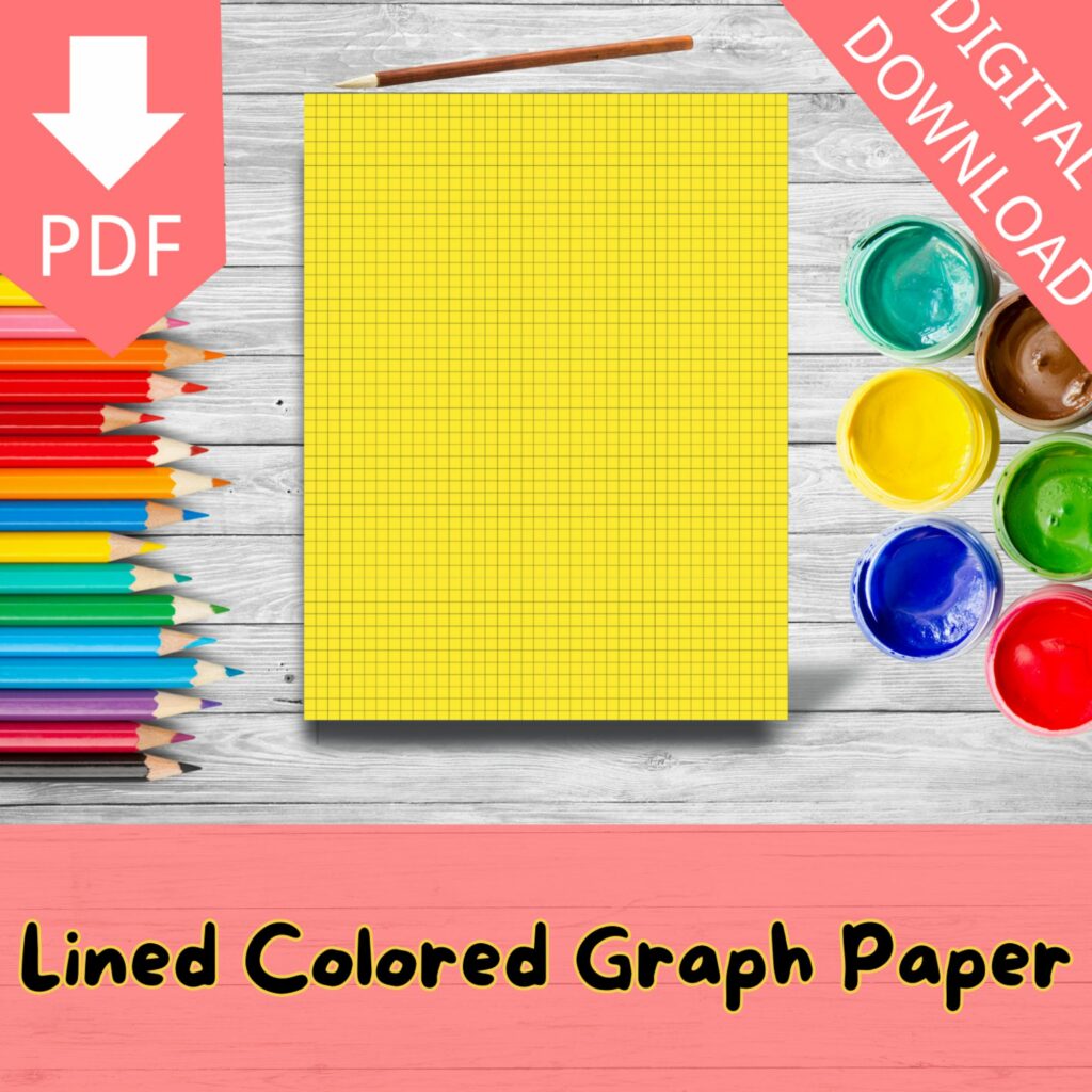 Printable lined Colored Graph Paper - Made By Teachers