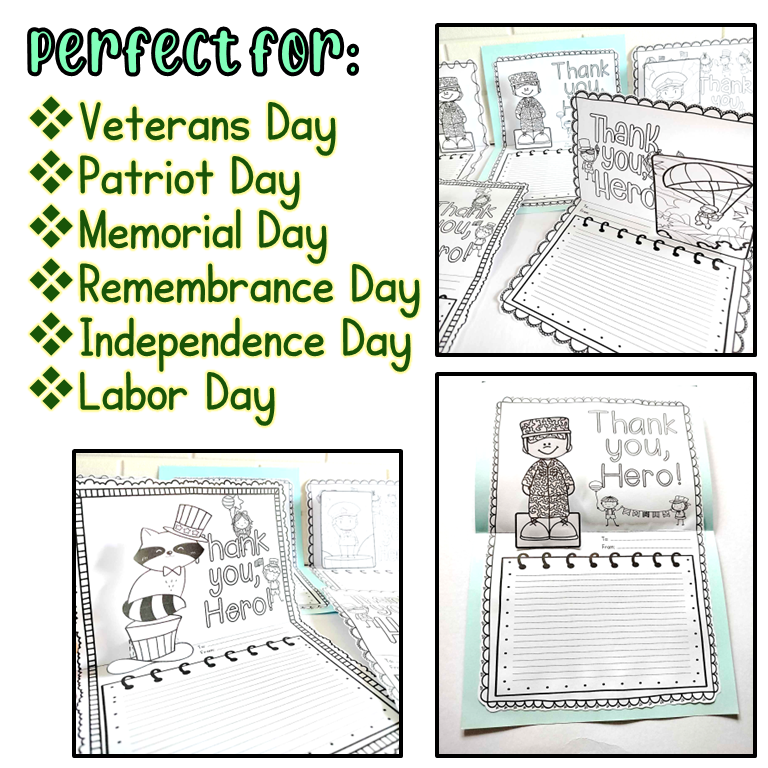 Veterans Day Pop-Up Thank You Card | Veterans Day Project | Made By ...