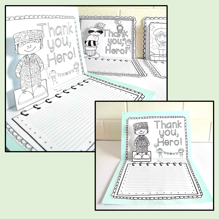 Veterans Day Pop-Up Thank You Card | Veterans Day Project | Made By ...