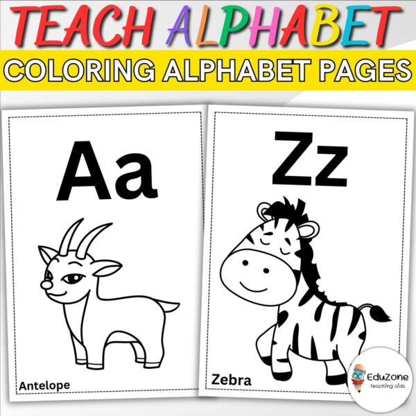 Alphabet Coloring Pages: A Fun and Educational Activity for Kids of All ...