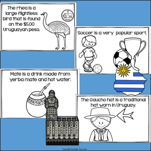 Uruguay Mini Book for Early Readers - A Country Study - Made By Teachers