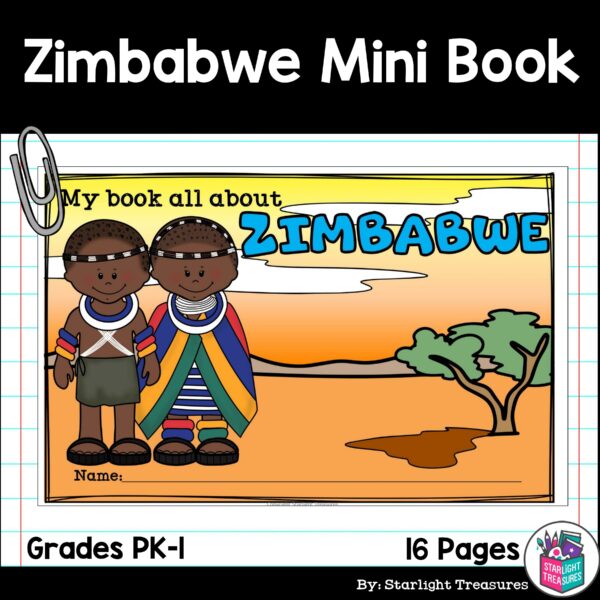Zimbabwe Mini Book for Early Readers - A Country Study | Made By Teachers