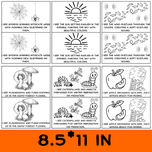 Fall Kindergarten Coloring Emergent Reader What Do You See ? - Made By ...