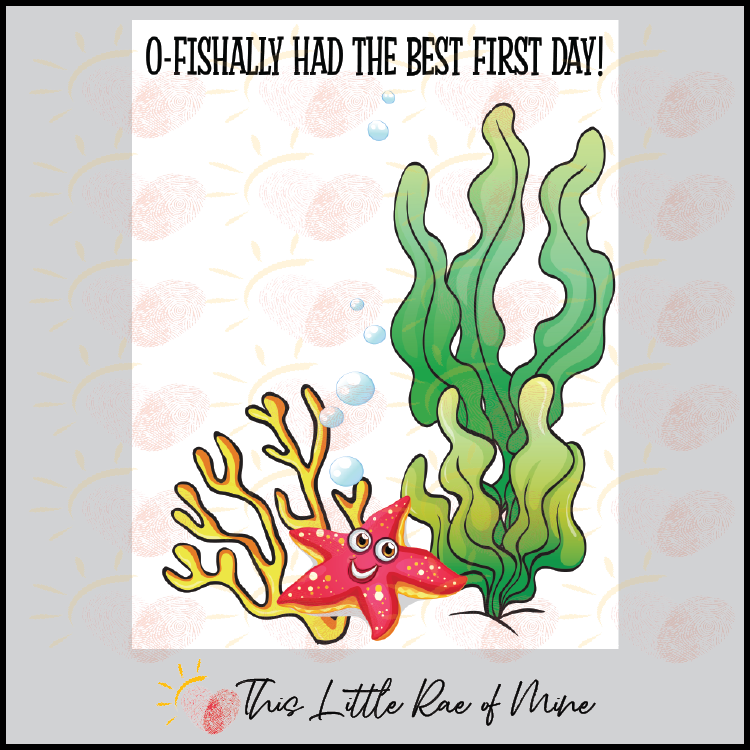 Fish - first day of school activity – keepsake - handprint art – DIY ...
