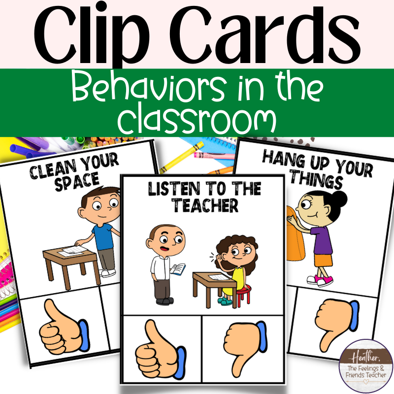 Classroom Rules Picture Cards