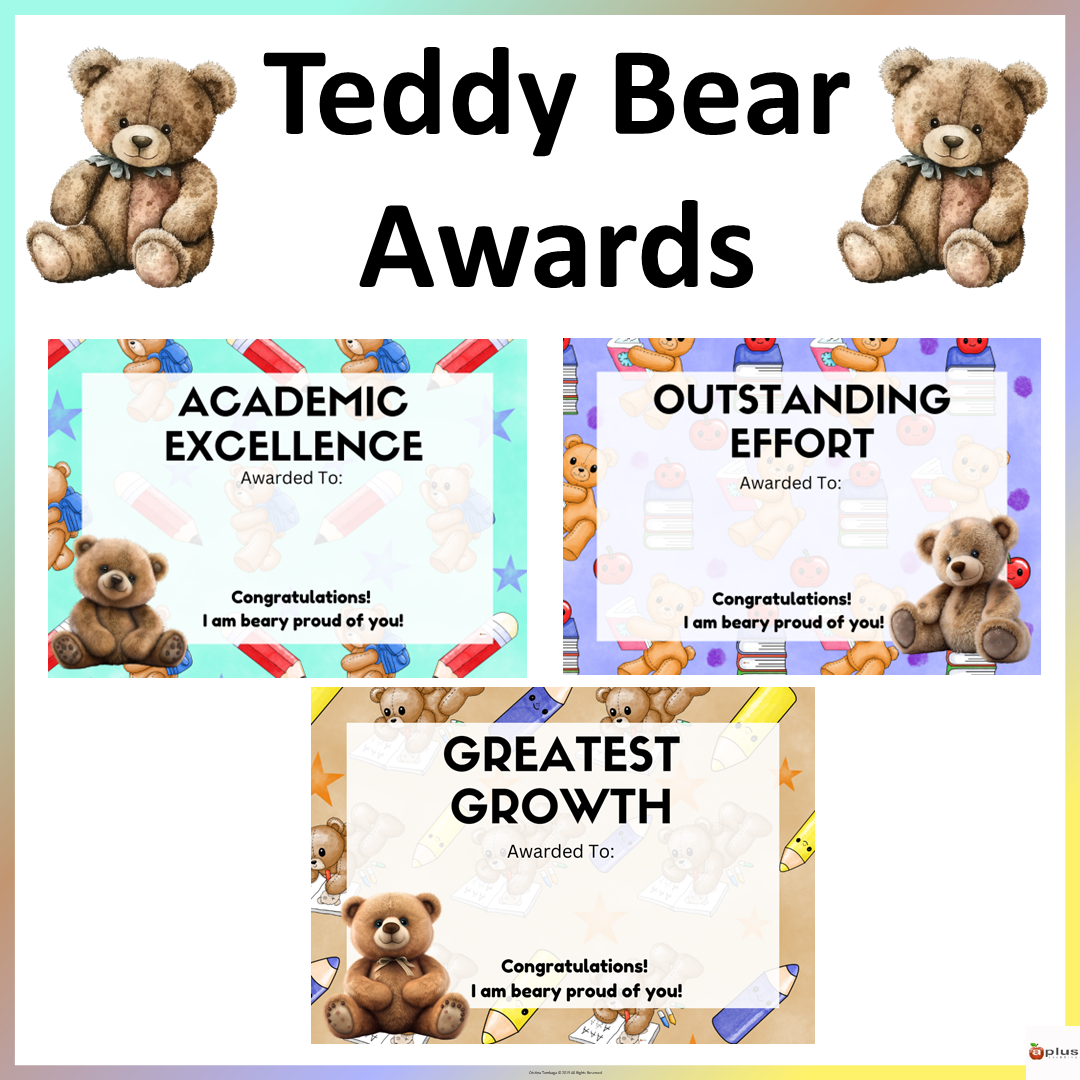 Teddy Bear Theme Award Certificates | Made By Teachers