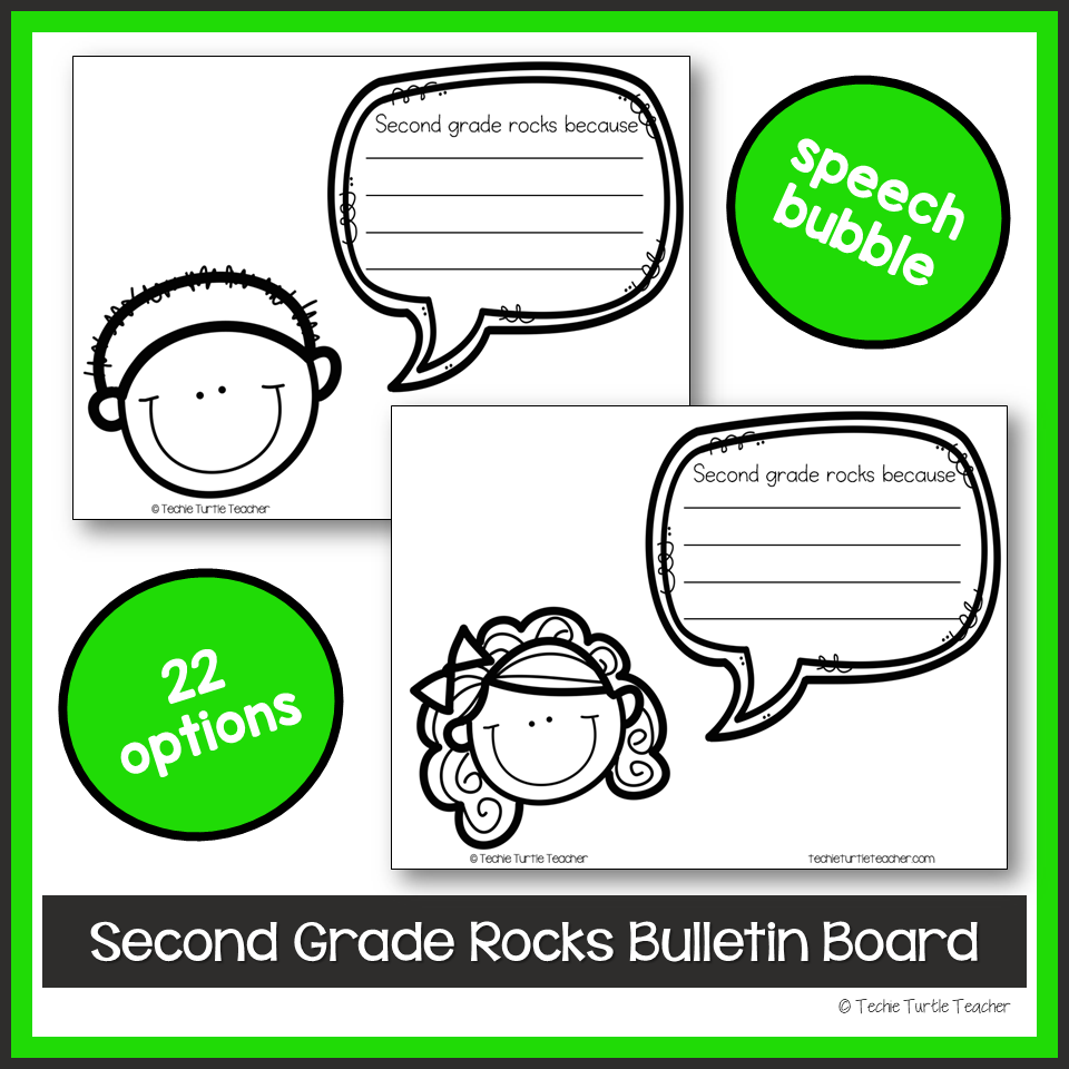 Back to School Bulletin Board Writing Activity - 2nd Grade Rocks | Made ...