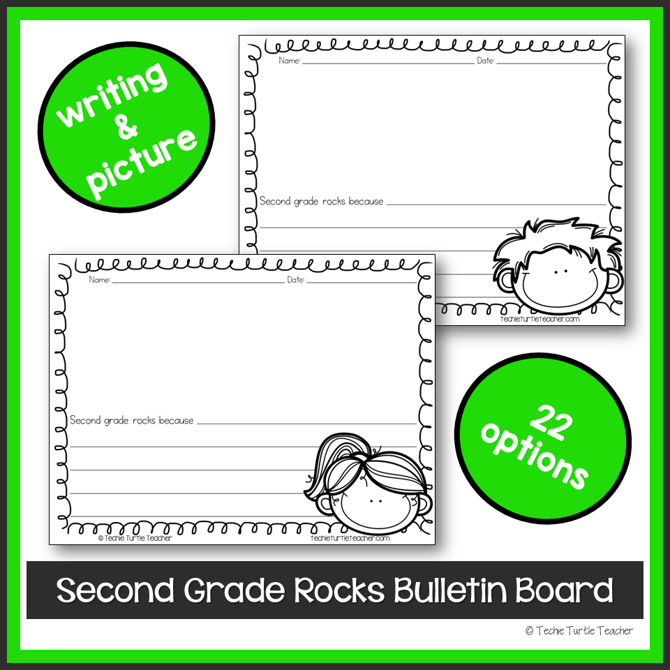 Back to School Bulletin Board Writing Activity - 2nd Grade Rocks | Made ...