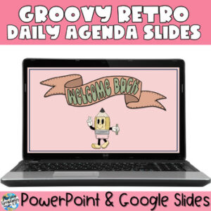 Groovy Retro Back to School Themed Templates - Daily Agenda Slides ...