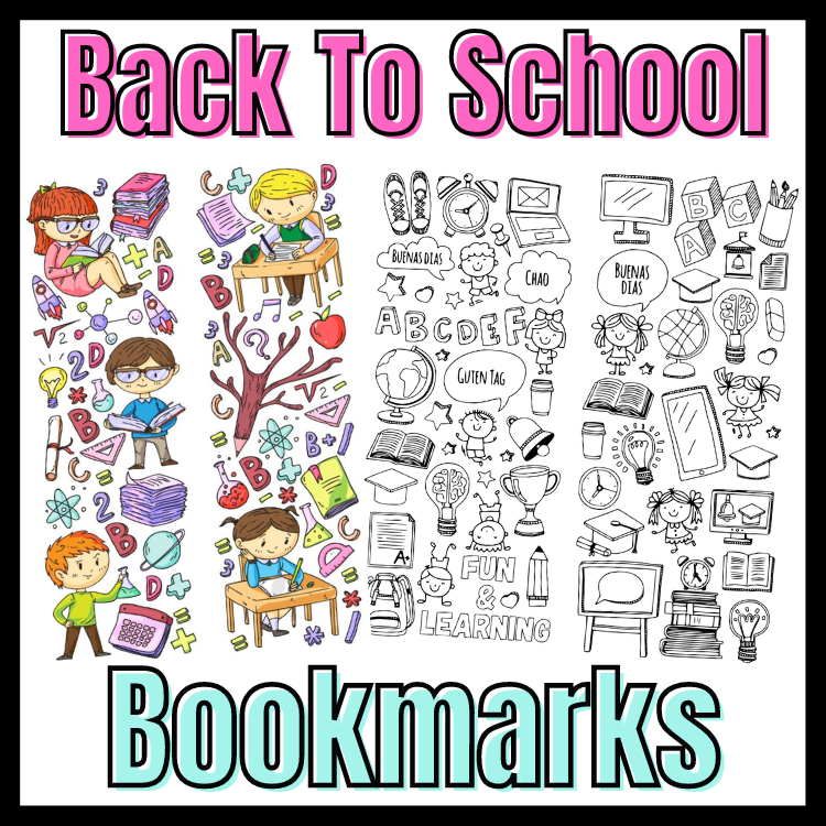 30 Back To School Bookmarks-Editable Student Bookmarks-Back to School ...