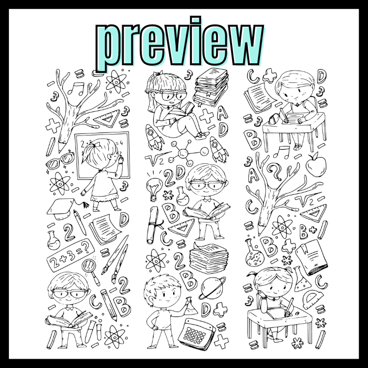 30 Back To School Bookmarks-Editable Student Bookmarks-Back to School ...