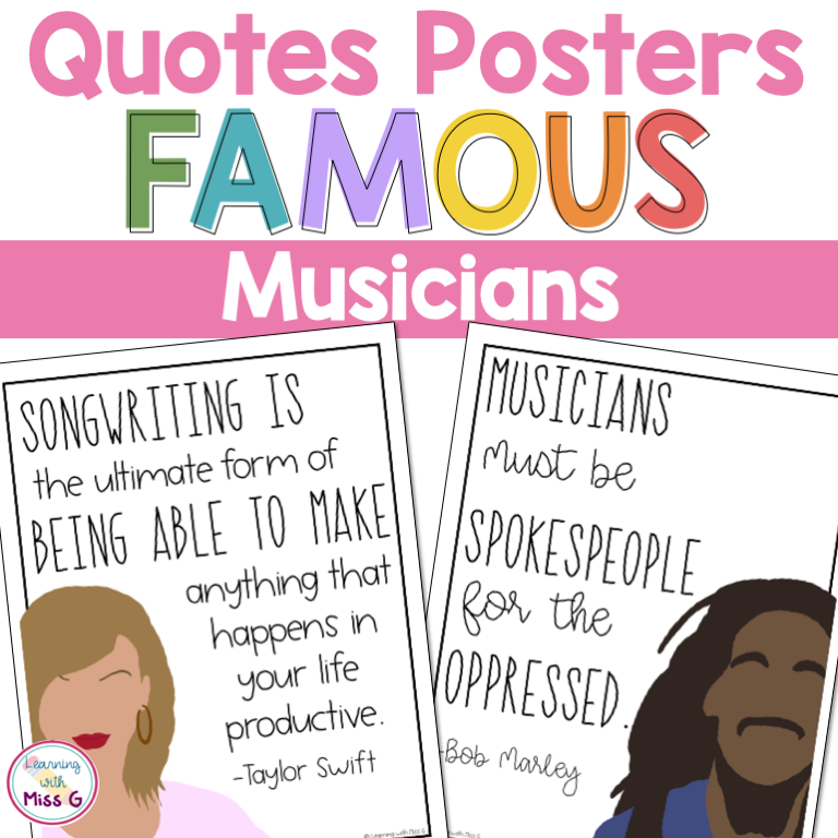 Famous Musicians Posters - Music Bulletin Board and Classroom Decor ...