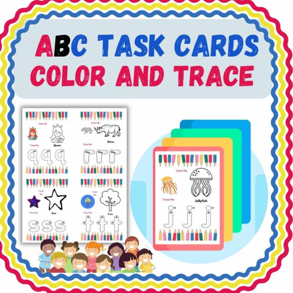 Alphabet Tracing Task Cards for Kindergarten and Primary | Lower Case ...