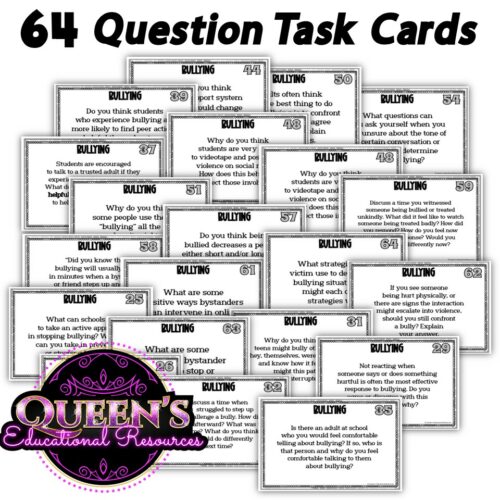 Bullying Questions | Bullying Discussion Questions | Bullying Task ...