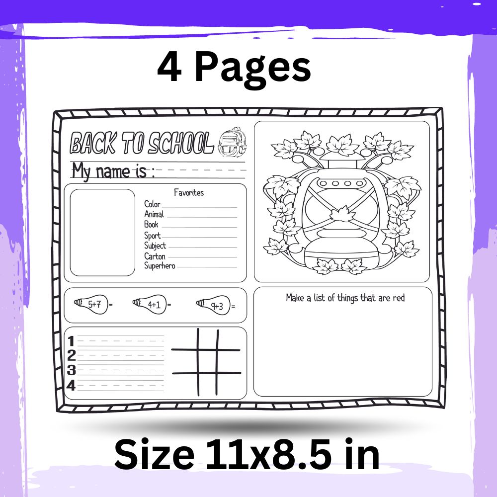 Ultimate Back-to-School Learning Bundle: Flashcards, Alphabet Adventure ...