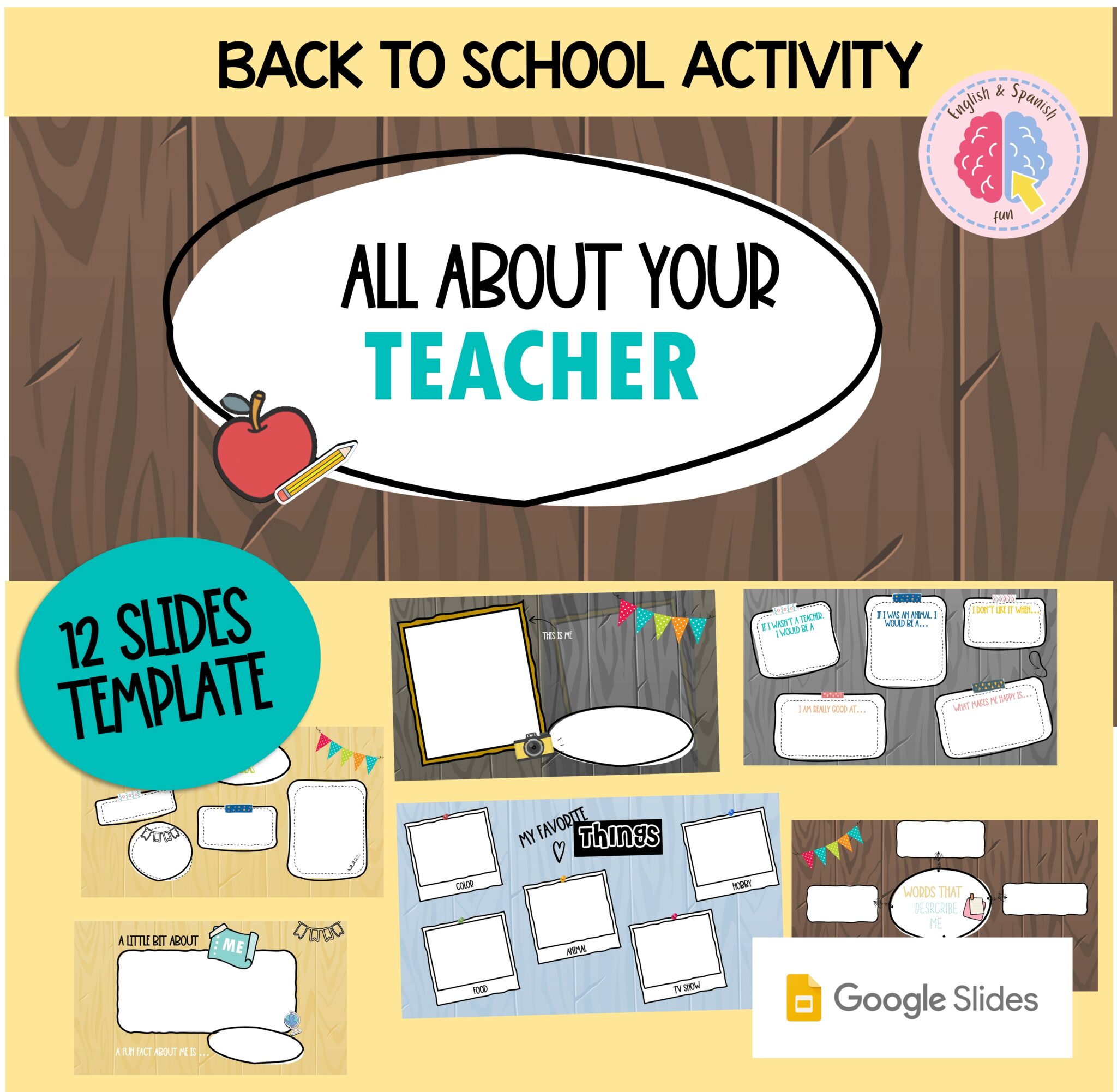 ALL ABOUT YOUR TEACHER- Google Slides | Made By Teachers