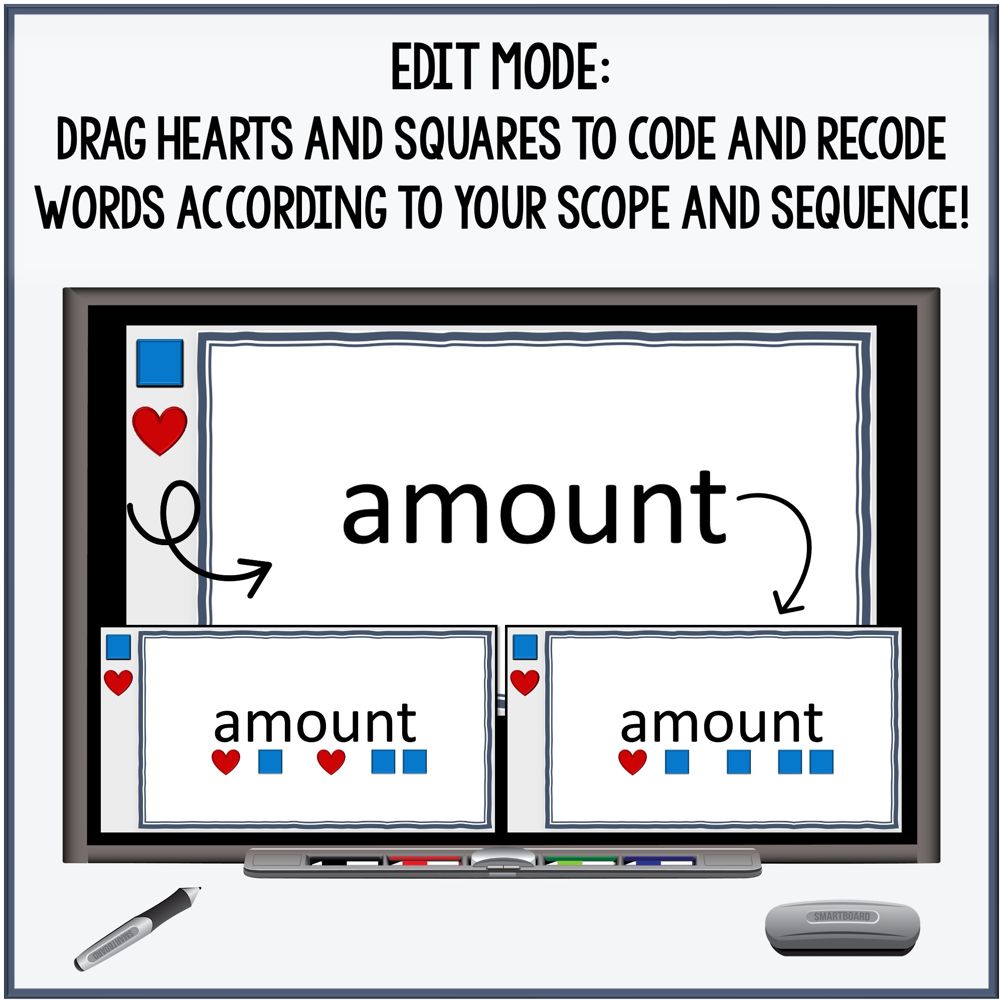 Fry Seventh Hundred Heart Word - Code As You Go PowerPoint and Google ...