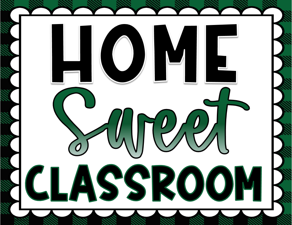 Back to School Door Display Bulletin Board Decor Buffalo Check Plaid ...