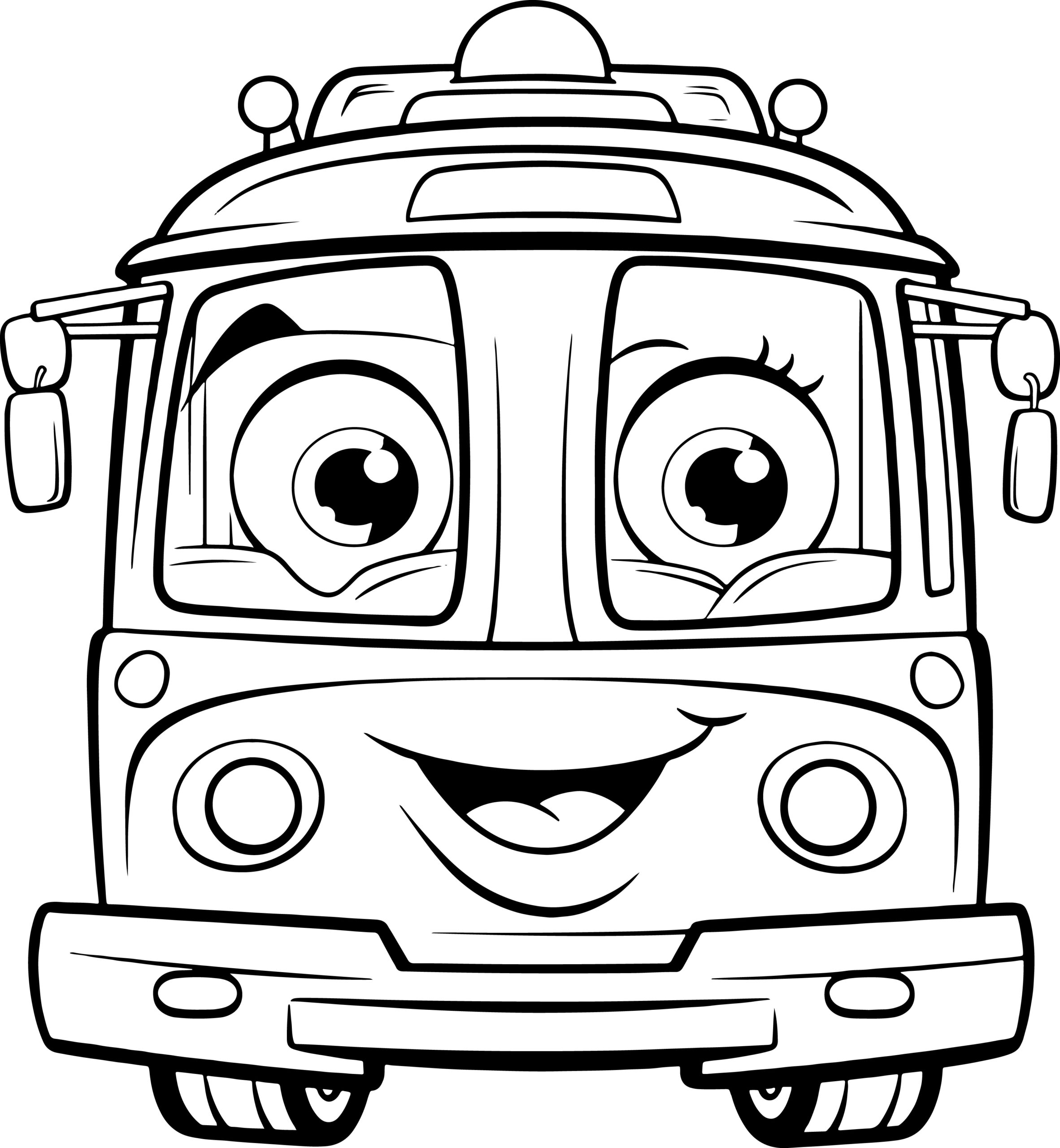 Bus Coloring Book For Kids: Featuring Fun Beauty Stress Relieving ...