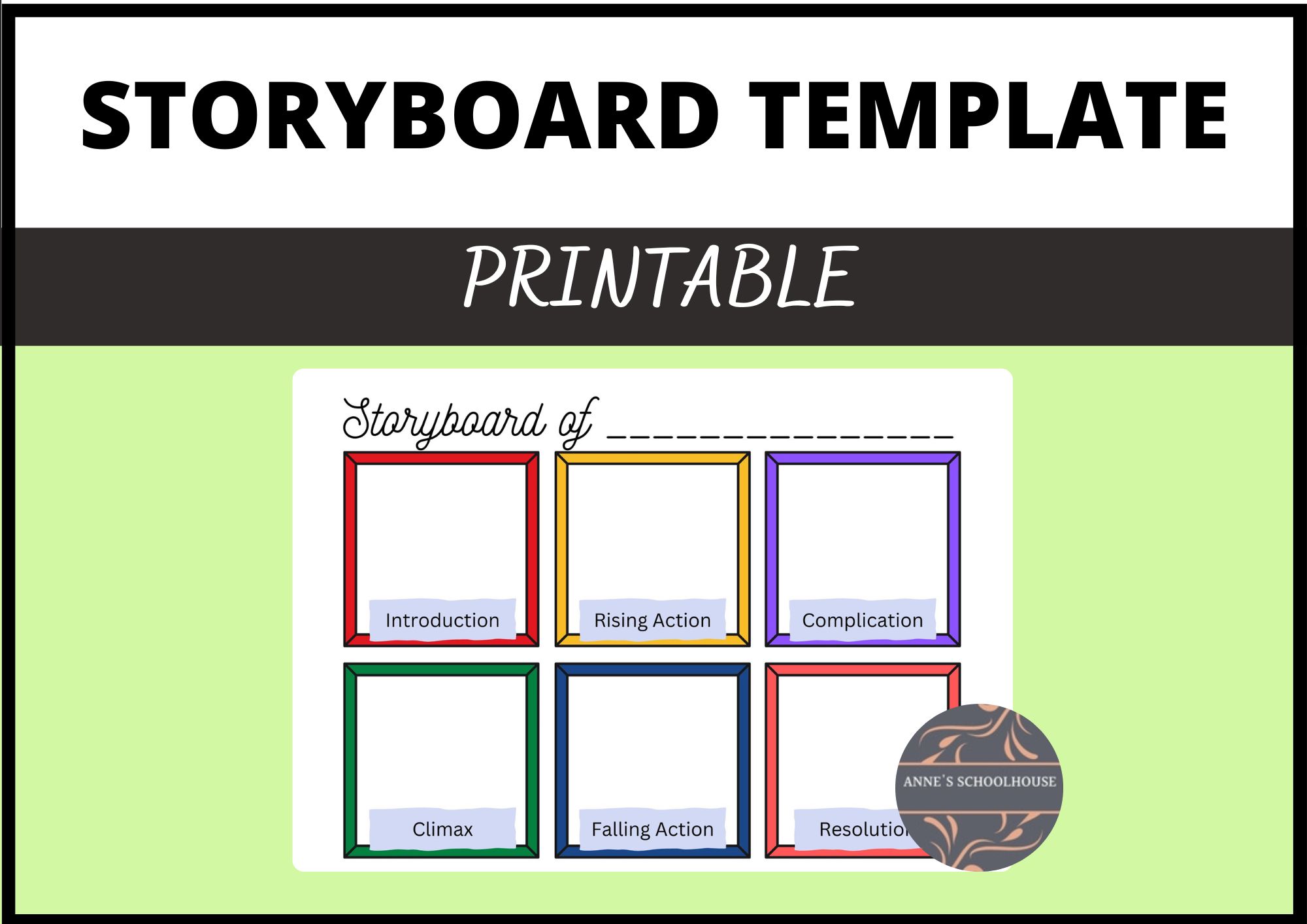 Storyboard Template - Narrative Writing - ELA | Made By Teachers