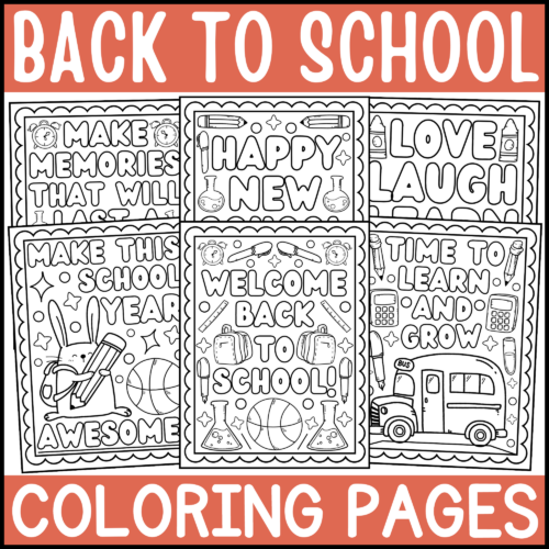 Back to School Coloring Pages | Back to School Coloring Sheets | Made ...