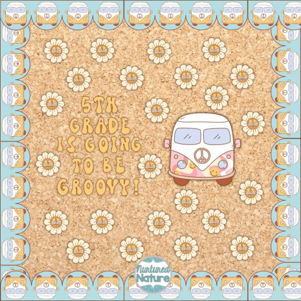 Retro Classroom Decor - Printable Bulletin Board Borders - Vans and ...