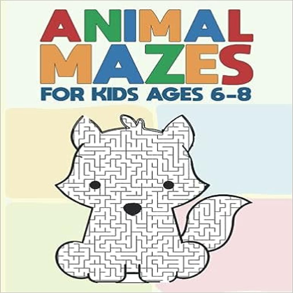 Animal Mazes for Kids Ages 6-8: Fun and Challenging Shape Mazes ...