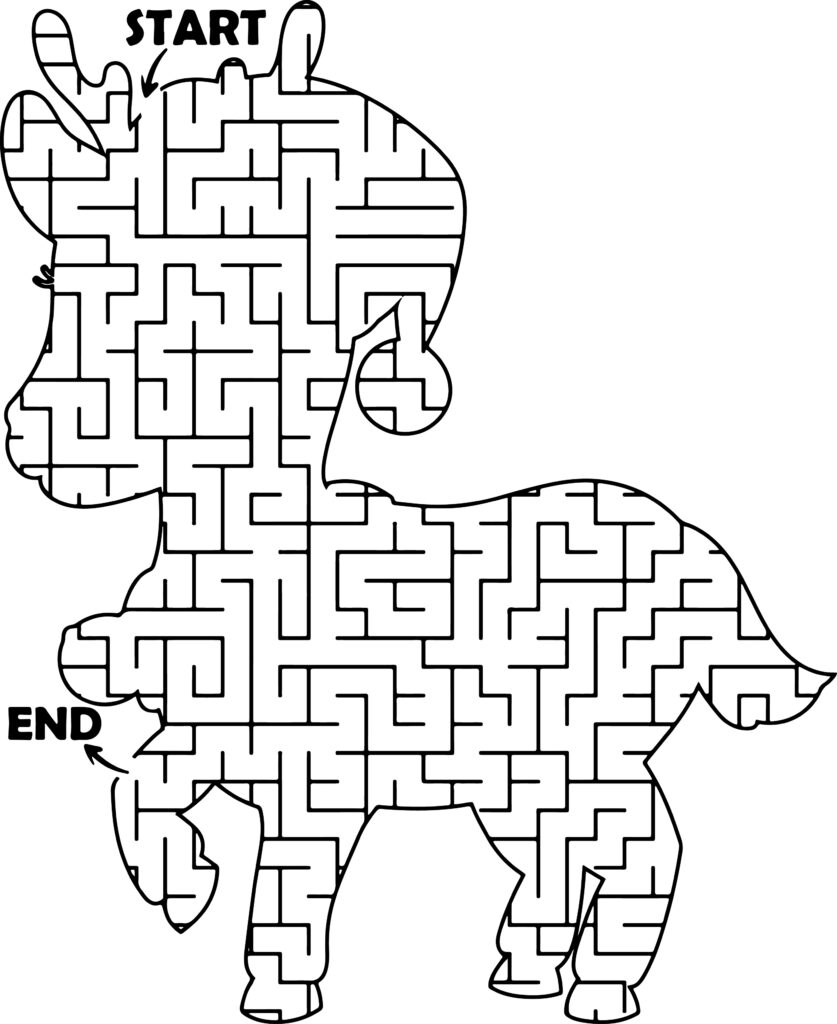 Animal Mazes for Kids Ages 6-8: Fun and Challenging Shape Mazes ...