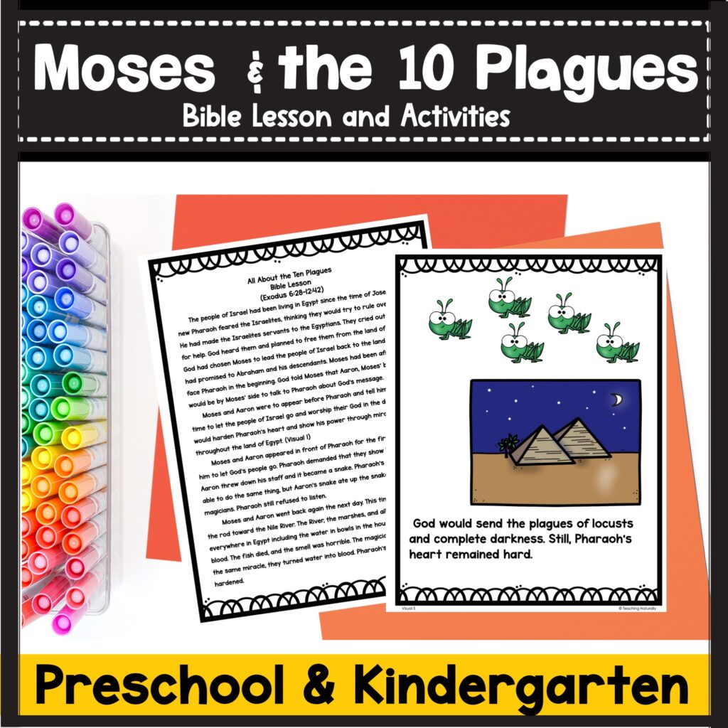 Moses and the 10 Plagues Bible Lesson for Preschool & Kindergarten ...