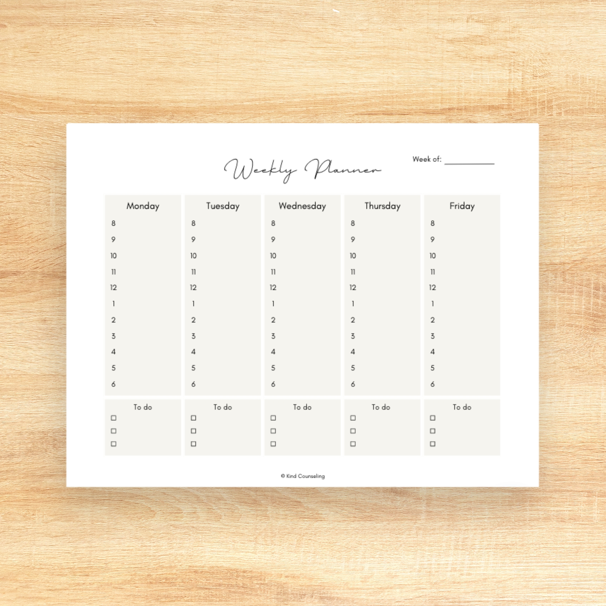 Daily and Weekly Planner for School Counselors | Productivity | Simple ...