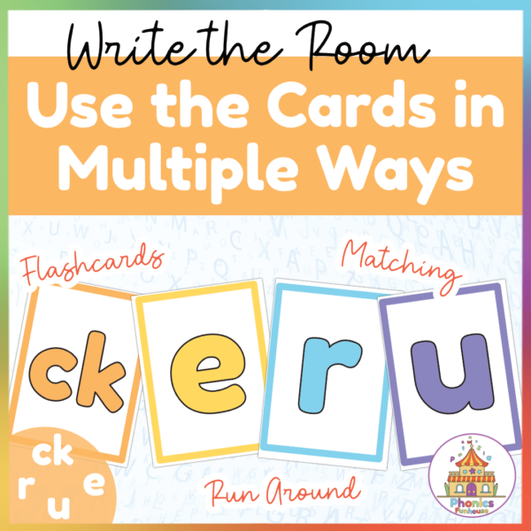 Kindergarten Practice Writing - Write the Room, ck e u r Sounds - Made ...