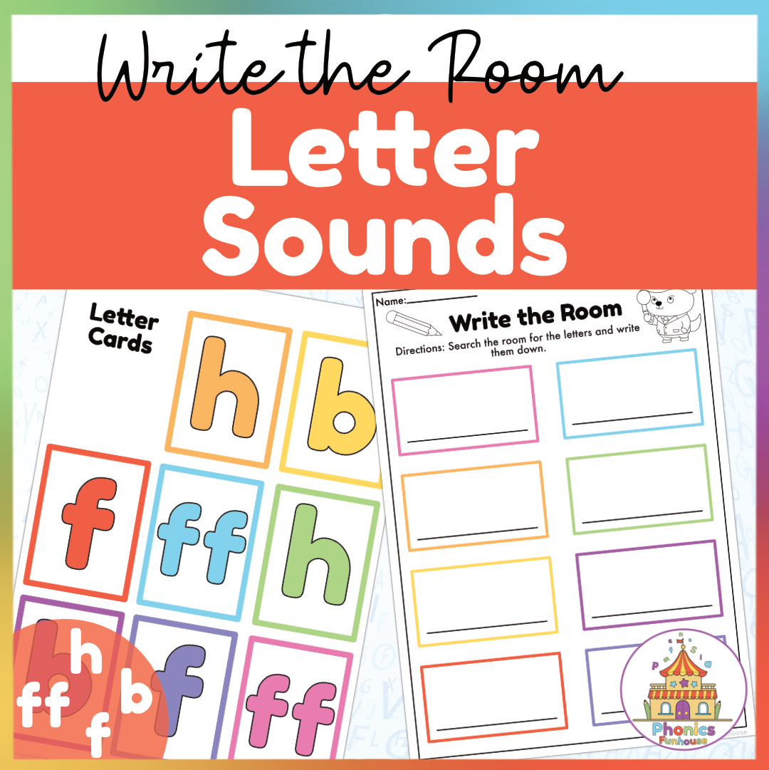 Kindergarten Practice Writing - Write the Room, h b f ff Sounds | Made ...