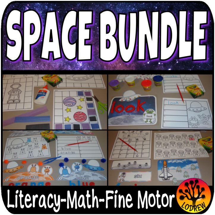 Outer Space Bundle Centers Activities Games Literacy Math Fine Motor ...