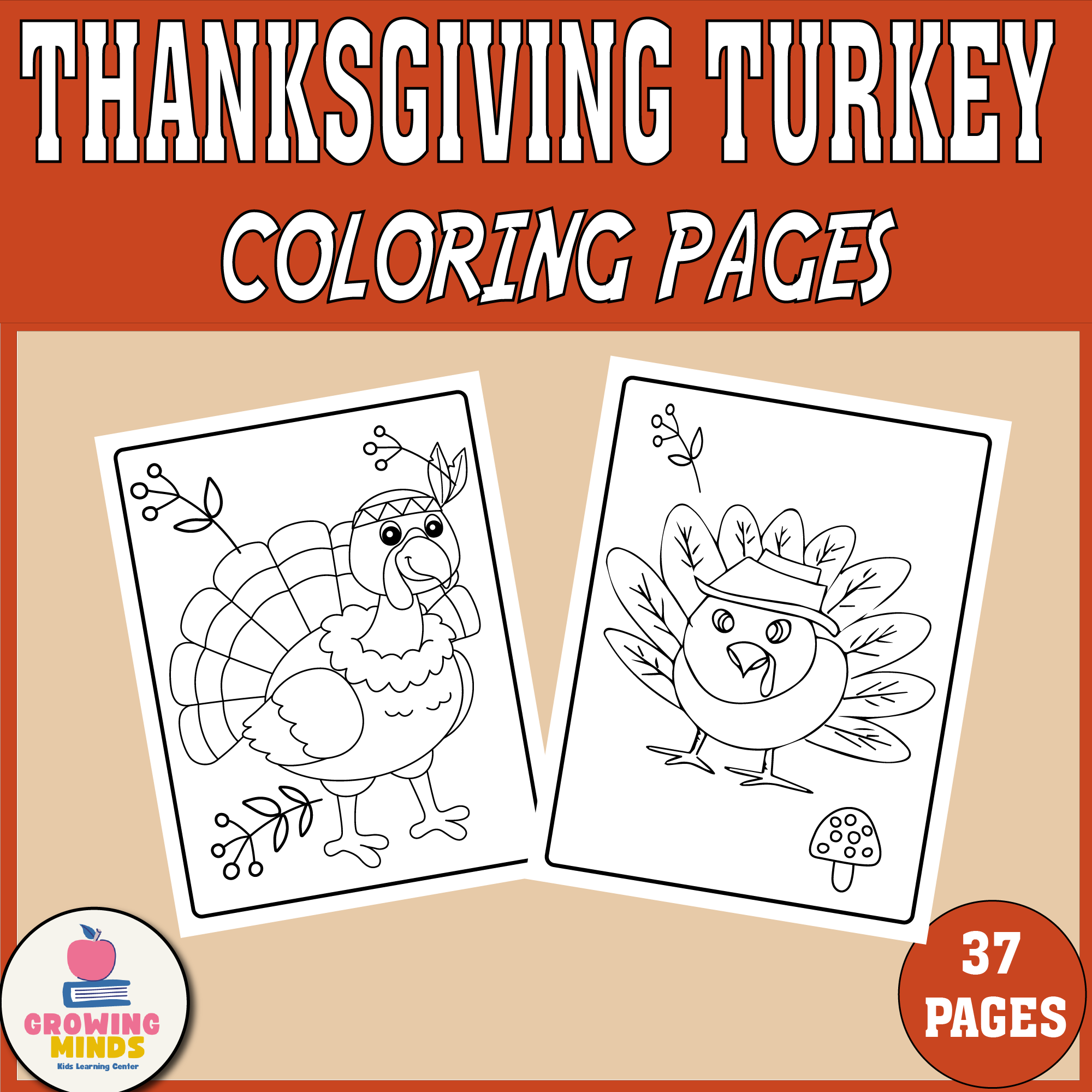 thanksgiving turkey Coloring Pages +writing notes -fall & thanksgiving ...