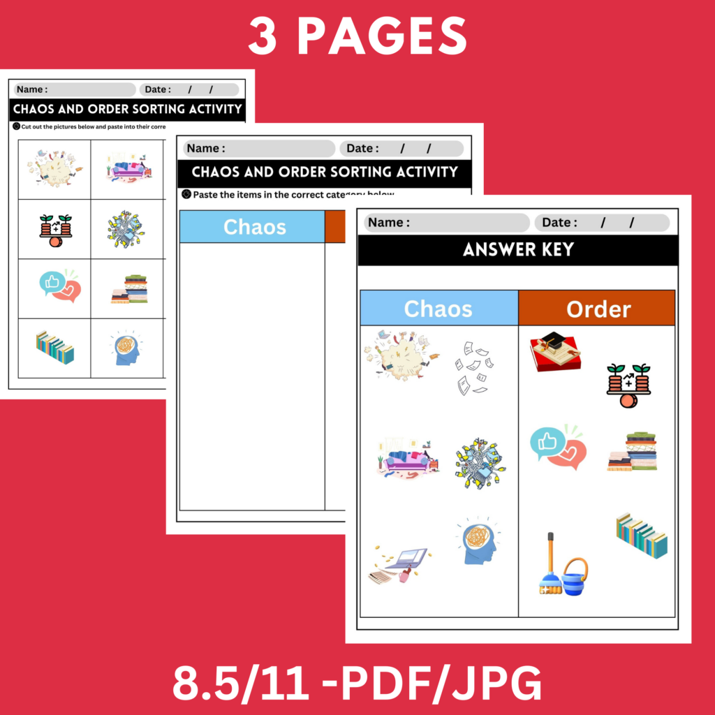 Discovering Chaos and Order: Sorting Activity | Cut and Paste | Made By ...
