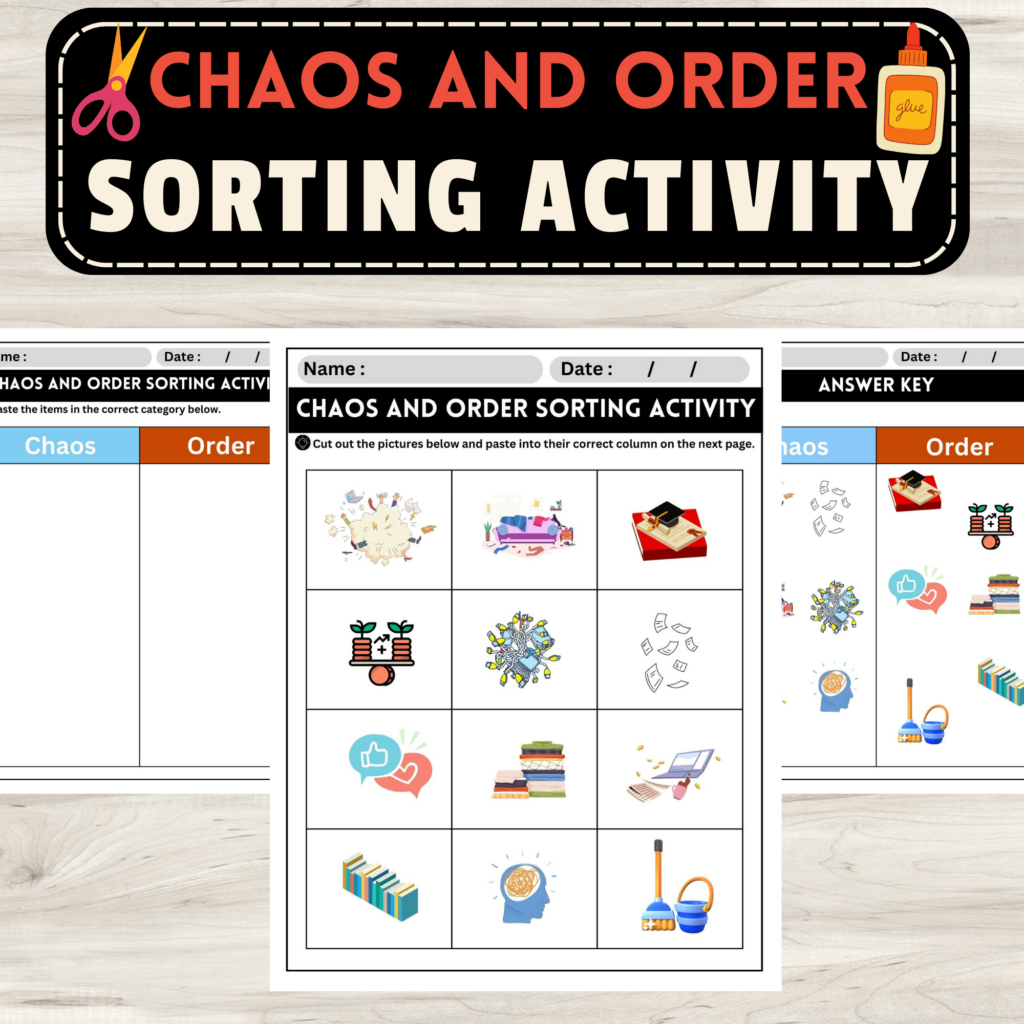 Discovering Chaos and Order: Sorting Activity | Cut and Paste | Made By ...