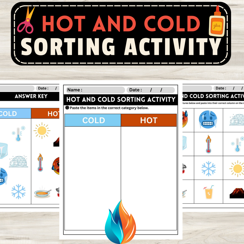 Hot and Cold Sorting Activity: Exploring Opposites through Sensory ...