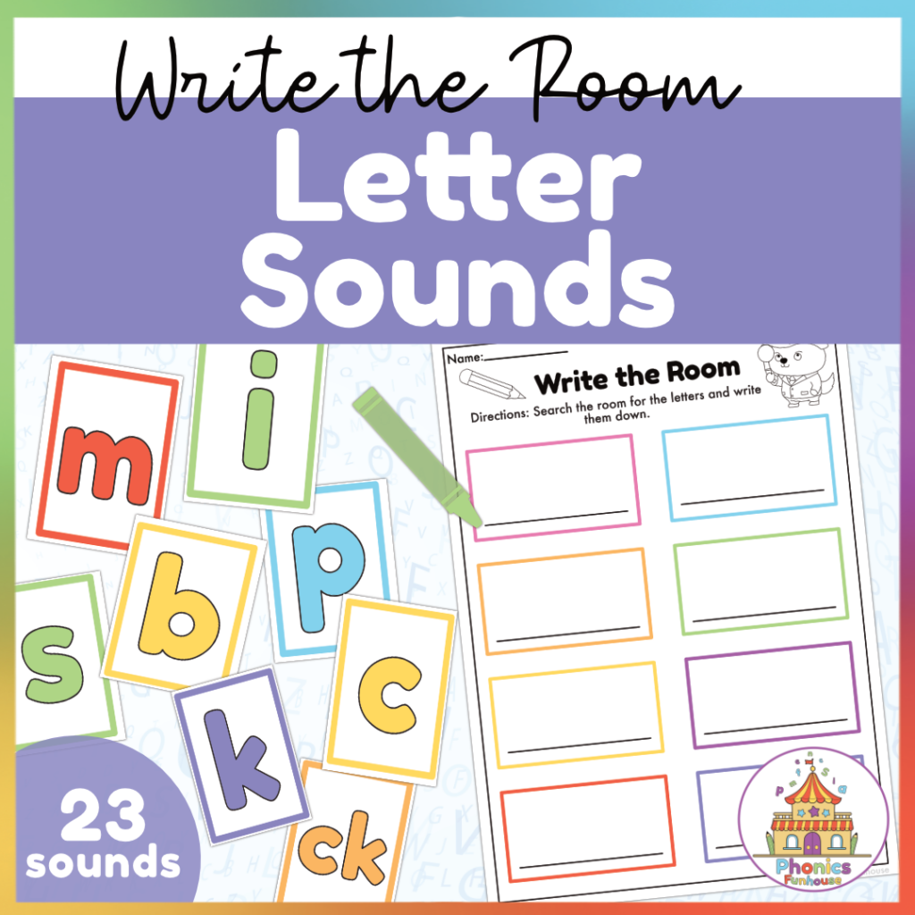 Kindergarten Practice Writing - Write the Room, s a t p Sounds | Made ...