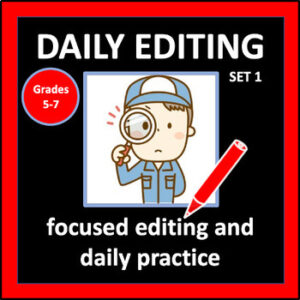 Daily Editing Bundle - editing practice for Grades 5-7 | Made By Teachers
