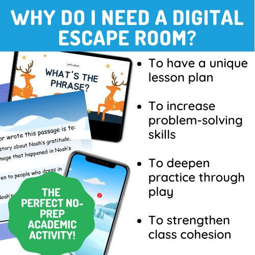 Author's Purpose Activities | Reading Digital Escape Room | Winter ...