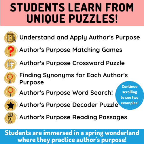 Author's Purpose Activities | 360° Digital Escape Room - Made By Teachers