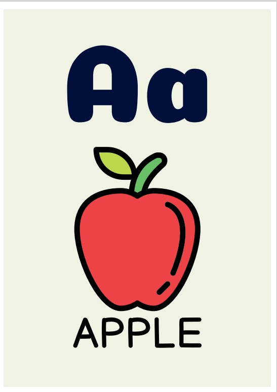 Letter and picture cards, alphabet flash cards -photos Letter | Made By ...