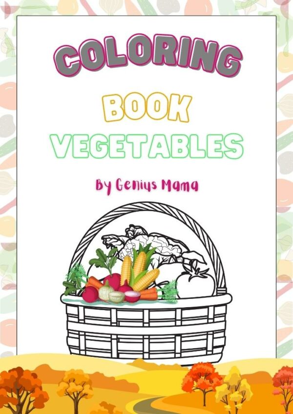 Vegetables Coloring Book for Kids | Made By Teachers