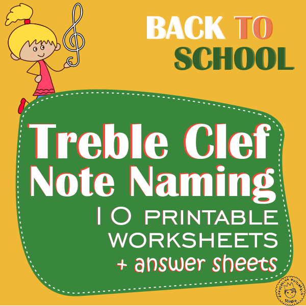 Music Staff Worksheets Bundle | Back to School Themed | Made By Teachers