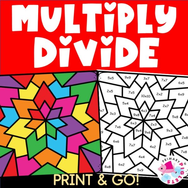 Back to School Multiplication and Division Color by Number Code ...