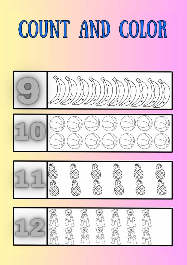 Count and Color Activity Worksheet | Made By Teachers