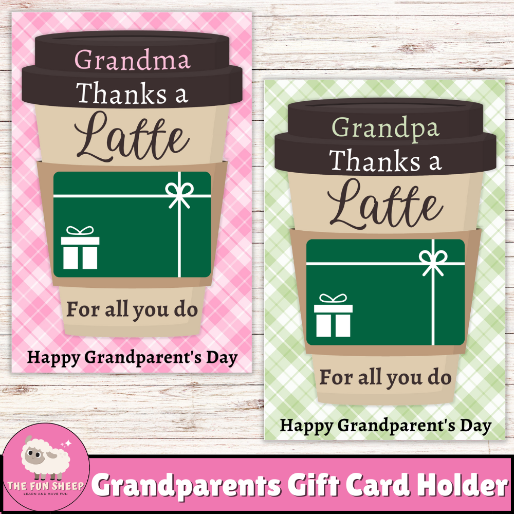 Grandparent’s Day Gift Card Holder | Thank You Coffee Gift Card Holder ...